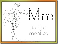 Letter M for Monkey - Confessions of a Homeschooler
